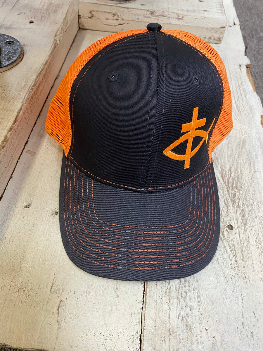 Jesus Fish Hat - Orange – Anna Jade Boutique